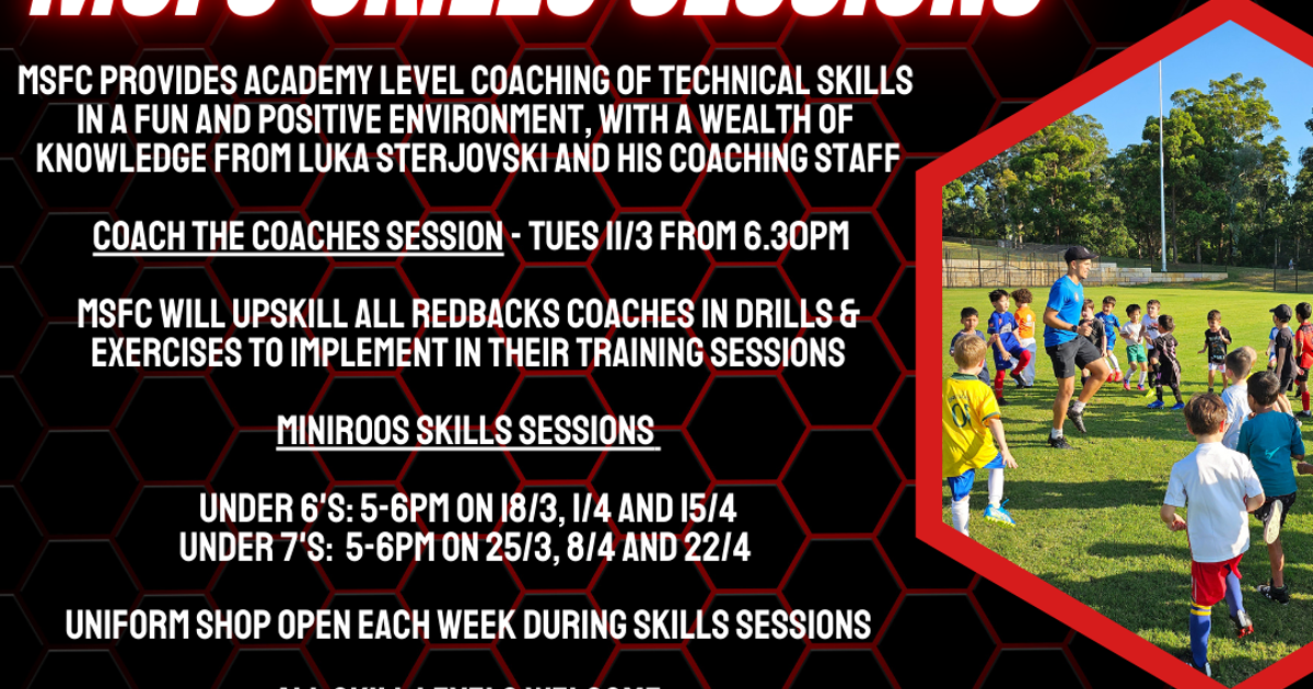 MSFC Coach the Coaches and Minis Skills Sessions - West Pennant Hills ...